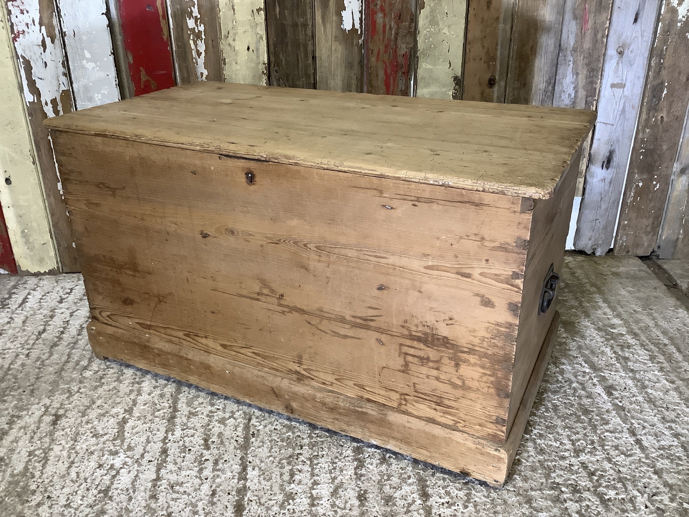 Rustic Antique Victorian Stripped Pine Blanket Toy Box Wooden 1 6 H 2 Somerset Reclamation